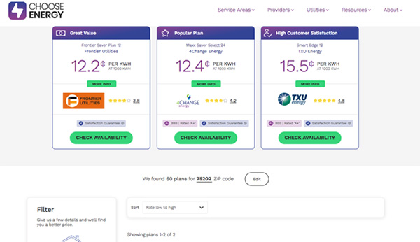 EnergySavings.com vs. Choose Energy